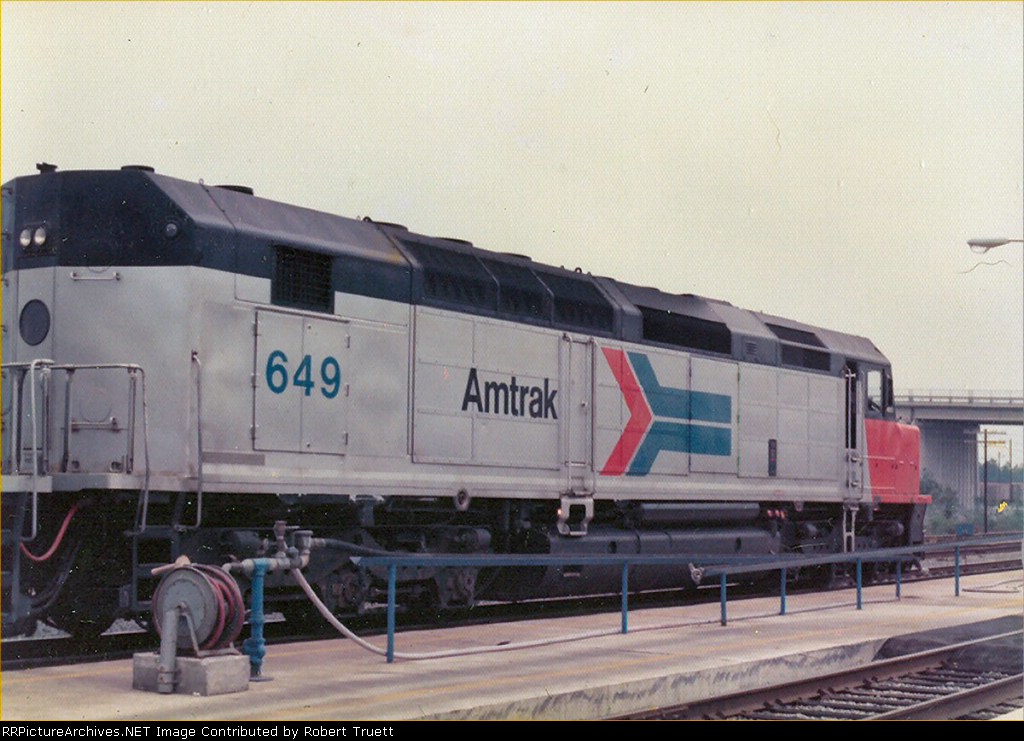 AMTK 649 ready to depart northbound